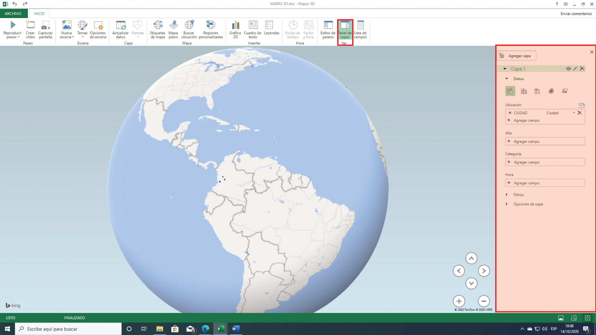 Mapas 3D en Excel - Plataforma virtual de formación profesional